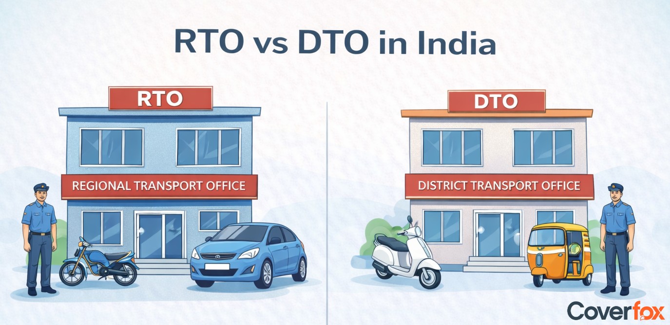 Difference Between RTO & DTO in India: Roles, Functions & Jurisdiction