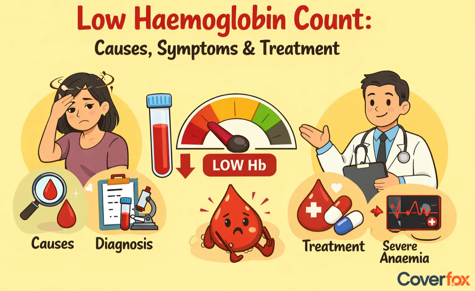 Low Haemoglobin Levels: Causes, Symptoms & Treatment