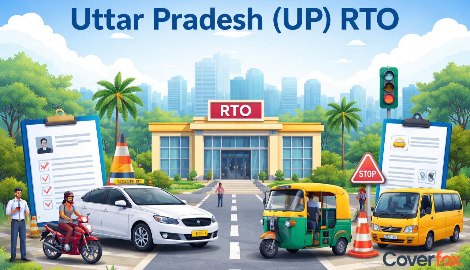 Uttar Pradesh RTO Code List: Check Road Tax, RC Process, & Charges
