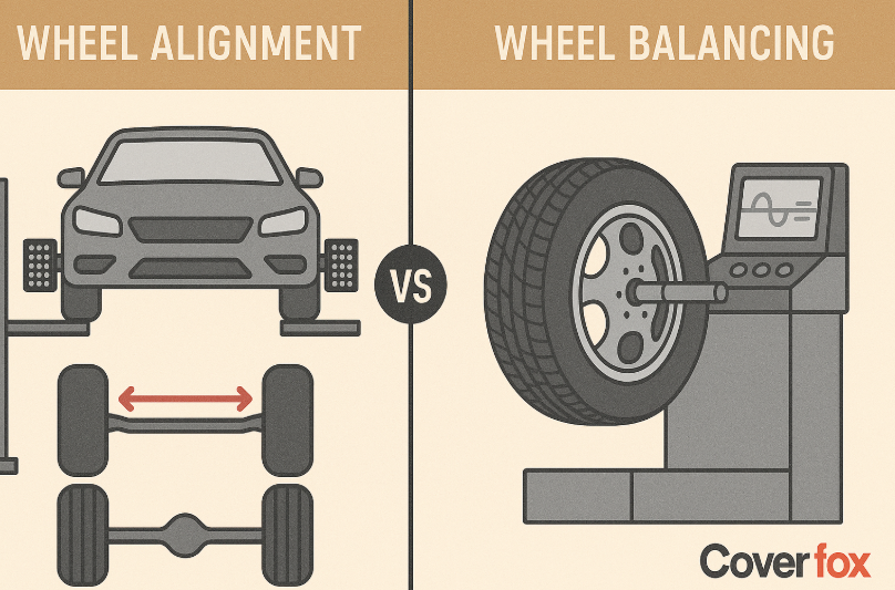 Difference Between Wheel Alignment and Balancing in Cars